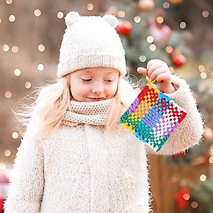 Aodaer 288 Pieces Loom Weaving Craft Loops Refill Elastic Potholder Loops with Multiple Colors for DIY Crafts Supplies, Compatible with 7 Inch Weaving Loom