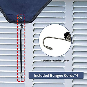 Homydom Air Conditioner Cover for Outside Units,AC Cover for Outdoor Central Unit Top,Air Conditioner Cover Waterproof Material, Snow-Resist,36 x 36 Inches