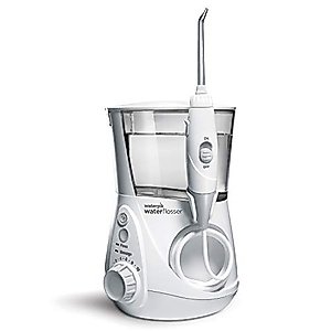 Waterpik Aquarius Water Flosser Professional For Teeth, Gums, Braces, Dental Care, Electric Power With 10 Settings, 7 Tips For Multiple Users And Needs, ADA Accepted, White WP-660