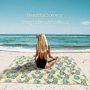 Picnic Mat,Reversible Mats,Beach Blanket,59"x 79"Large Floor Mat for 6 Adults Outdoors Rugs,Patio,Backyard,Deck,Trailer,Camping,Travelling Rugs ,Yoga,Exercise(59"x79", green01)