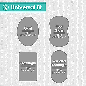 Bassinet Sheets for Baby Girl & Baby Boy | Nursery Bedding Mattress Cover & Changing Pad Cover | Universal Size Fitted Sheet for Bassinet for Baby & Mattress Pad | Ultra-Soft Cotton Fabric 2-Pack Set