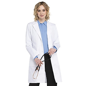 CHEROKEE-2319 Cherokee Women's Scrubs 36 Inch Lab Coat, White, Medium