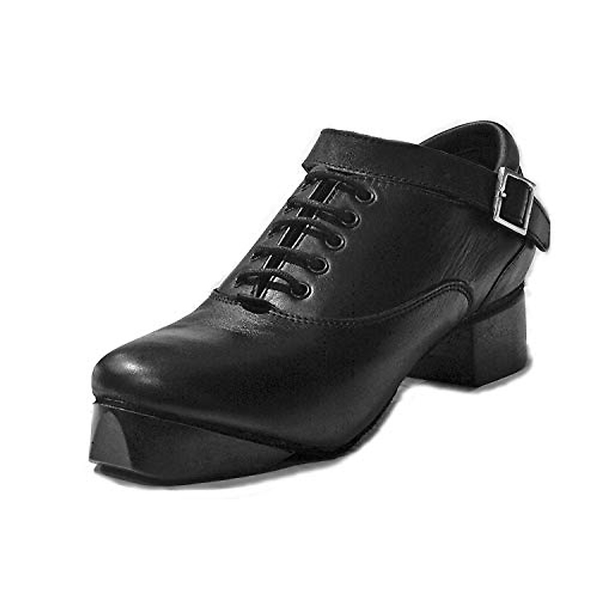 The Classic Range of Super Soft Leather Hard Shoes for Irish Dance Jig - Size UK 4.5 Black