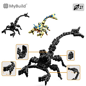MyBuild Mecha Frame Sc-Fi Mimicry 5015 Scorpion-Like Alien, Imaginative Construction Building Bricks