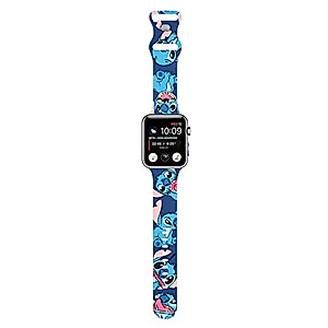 HYHMXB Cute Cartoon Monster Pattern Watch Bands Compatible with Apple Watch 38mm 40mm 41mm for Kids Girl Boy, Grade Soft Silicone Sports Wristband Strap for iWatch SE & Series 8/7/6/5/4/3/2/1