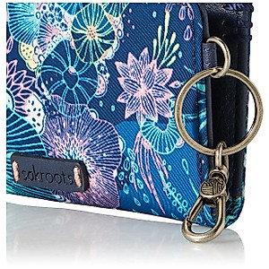 Sakroots womens Eco-twill Eco Twill Encino Essential Wallet, Royal Blue Seascape, One Size US