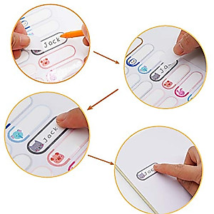 Name Labels for Kids ，Bottle Labels，Write-on Personalized Label for Kids，Adhesive Labels Sticker for Organization，Pack of 80 Handwritten Waterproof Name Sticker