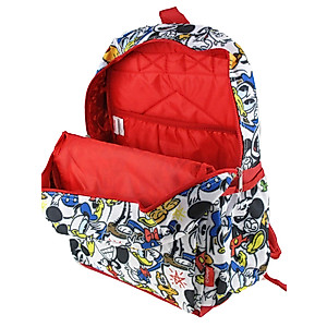 Minnie Mouse and Friends 16 inch All Over Print Deluxe Backpack With Laptop Compartment
