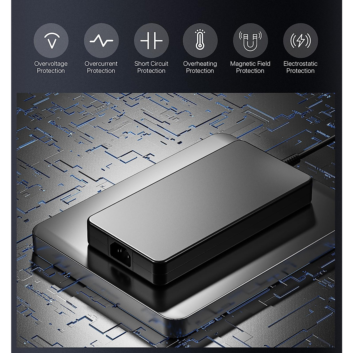 240W AC Charger Fit for Dell G3 G5 G7 G15 G16 Series Gaming Laptop Computer Power Supply Adapter Cord