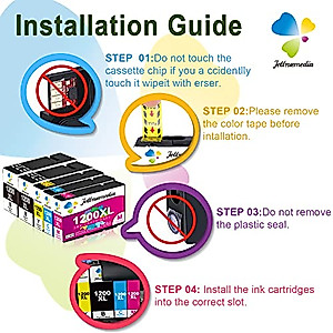 JTM 1200XL Ink Cartridge Compatible for Canon PGI-1200XL PGI-1200 XL Work with MAXIFY MB2720 MB2320 MB2700 MB2120 MB2020 MB2300 Printer 5-Pack