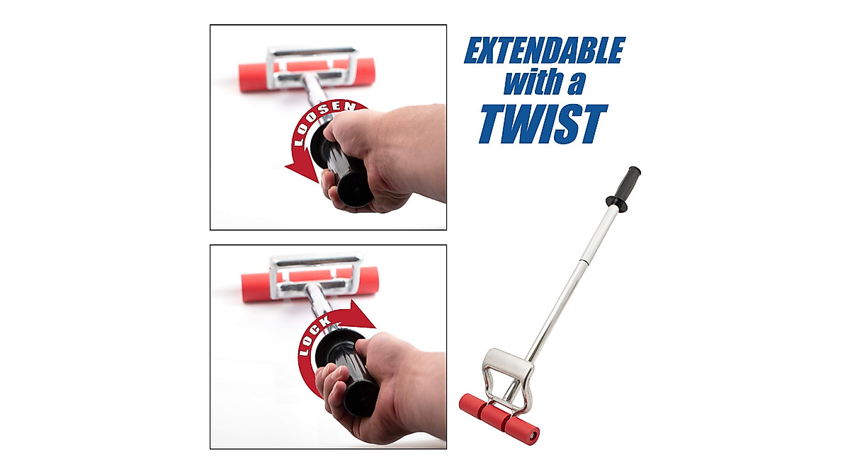 Heavy Duty Extendable Floor and Wall Roller for Flooring Projects