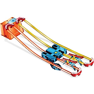 Hot Wheels Track Builder Unlimited Power Boost Box Compatible id Four Plus Builds 20 feet of Track Gift idea for Kids 6 7 8 9 10 and Older