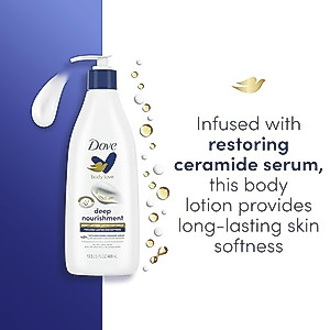 Dove Body Love Moisturizing Body Lotion Intense Care Pack of 3 for Rough or Dry Skin Softens and Smoothes 13.5oz
