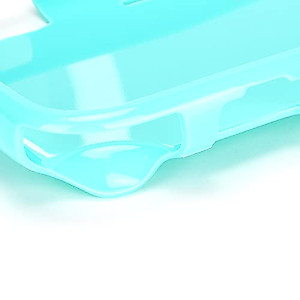 Game Console Protective Cover, Precise Cutou TPU Sleeve Anti Fingerprint Wear Resistant Half Packed Comfortable for Switch Lite(Turquoise)