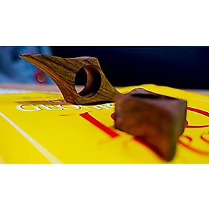 WOOTURE Book Page Holder | Handmade Natural Walnut Thumb Bookmark | Novel Accessories for Reader | Wood Book Marks for Bookworm | Book Lover Gifts for Women | Literary Lovers Presents (Large - 0.94")