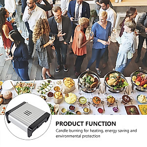 BESTonZON Dish Warmer Food Food Warmer Tea Light Food Warmer buffets Dish Heater Warmer Tray Candle