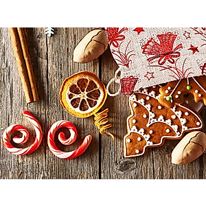 Christmas Burlap Bags with Drawstring, 5 x 7 Inch Christmas Favor Bags Jewelry Candy Pouches Sacks, Mini Storage Bag for Wedding Christmas Festive Candy Goody Storage DIY Craft - 12 Pcs