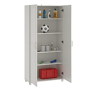 SystemBuild Callahan 36" Utility Storage Cabinet in White