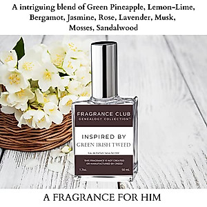 Fragrance Club Genealogy Collection Inspired by Green Irish Tweed for Men, EDP 1.7 oz., Mens fragrance, It is a classic fragrance that never goes out of style