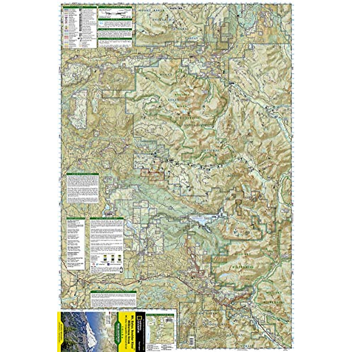 Mount Baker and Boulder River Wilderness Areas Map [Mt. Baker-Snoqualmie National Forest] (National Geographic Trails Illustrated Map, 826)