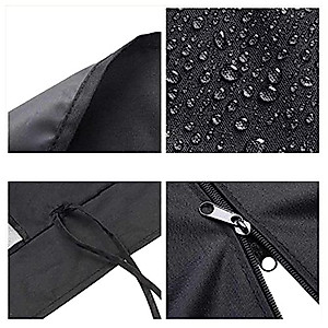 Menolana Outside Canopy Outdoors Gazebo Netting Large Rectangular 12" Easily Set up Patio Hardtop Gazebo Patio Backyard Sun Shades Shelter Screen Tents, Black 10x10FT