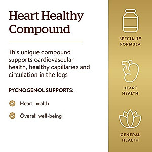 Solgar Pycnogenol 100 mg, 30 Vegetable Capsules - Antioxidant Protection - Healthy Leg & Vein Support - Non-GMO, Vegan, Gluten Free, Dairy Free, Kosher - 30 Servings