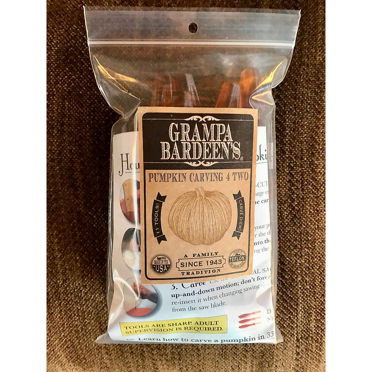 Grampa Bardeen's Pumpkin Carving 4 Two