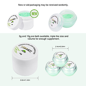 LASHVIEW Eyelash Extension Remover Cream, Eyelash Adhesive Remover, Professional Eyelash Extensions Remover for Salon(ALOE 0.51fl.oz/15ml)