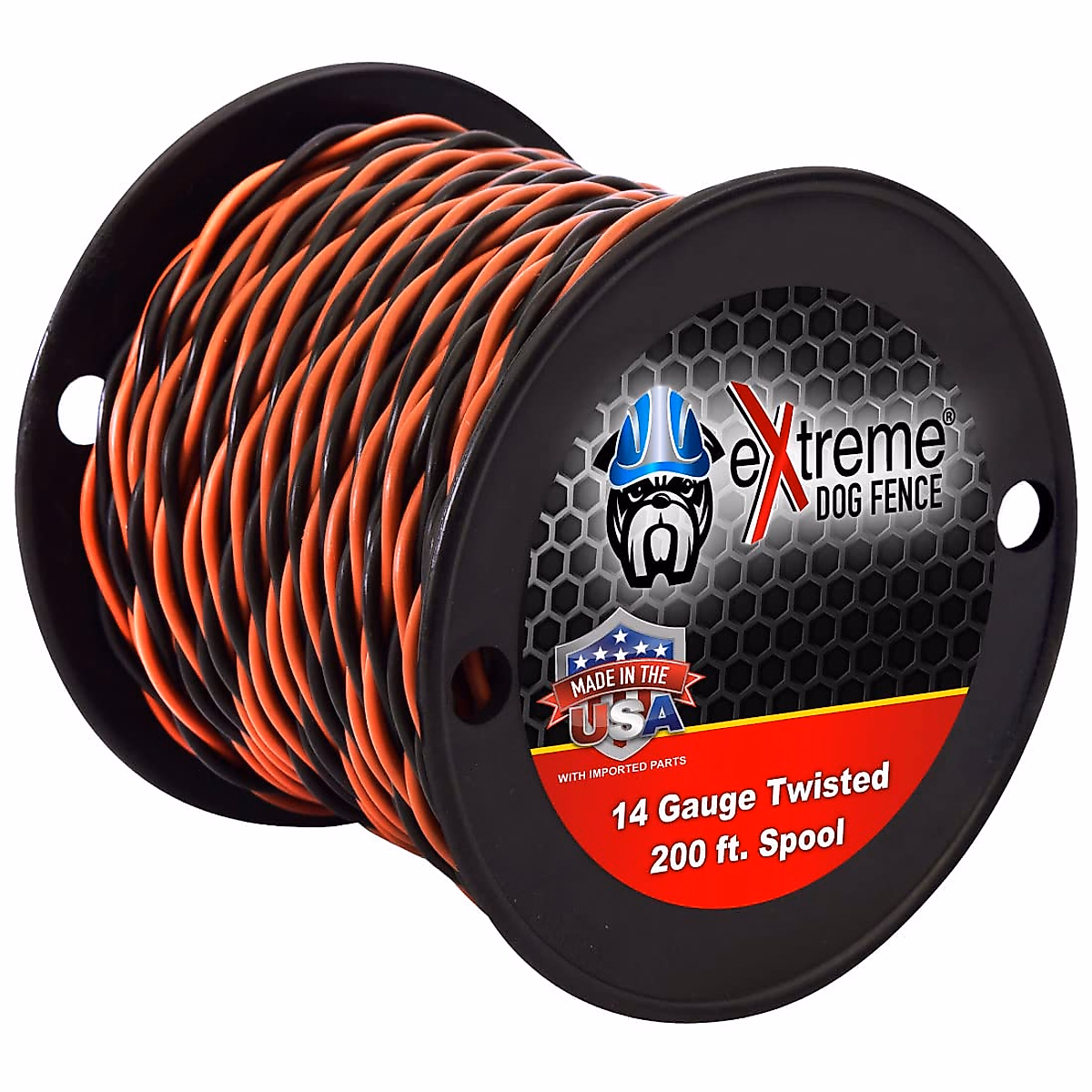 200ft Roll 14 Gauge Heavy Duty Professional Grade Twisted Dog Fence Wire - Compatible with All Brands
