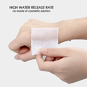 1000PCS Ultra Thin Makeup Remover Cotton Pads Perfect for Face Lips Eyes Nails Polish Makeup Remover Cleansing and Daily Skin Care, Square, Lint