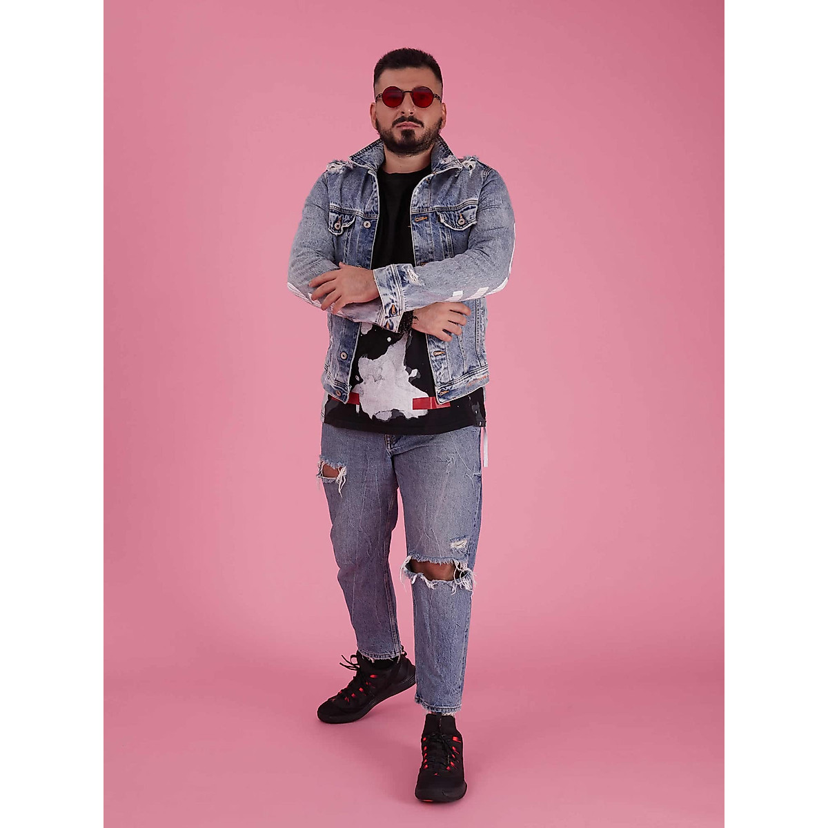 Yizhily Seamless Photogrphy Background Paper, Paper Backdrop Roll for Photoshoot, 82" x16', Carnation Pink