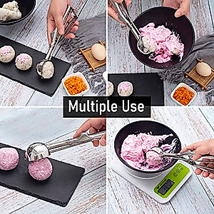 3 Pack Ice Cream Scoop, Cookie Scoop Set, Small/Medium/Large, Ice Cream Scooper, Cookie Scoops for Baking