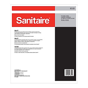 Sanitaire BV-3 Premium Paper Bag (Backpack vac Bag), Pack of 5, 62135, X-Large