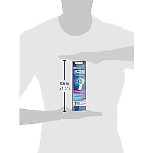 Oral-B Cross Action Electric Toothbrush Replacement Brush Heads Refill, 3 Count