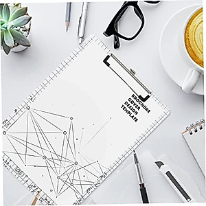 Tofficu Plastic Folders 2pcs Transparent Board Clip Memo Clipboards Sketch Clipboard Plastic Paper Clips Pocket Folders Plastic Office Folders Office Supplies Exam Paper Clips A4 Thin