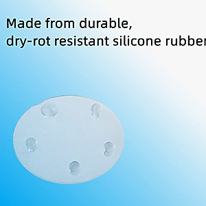 3 Pack Toilet Tank Silicone Flapper Seal Gasket 3" Compatible American Standard VorMax Series Toilet，7381424-100.0070A