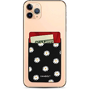 Vandel Pocket – Designer Stick-On Fabric Phone Wallet for Women and Men, Cute Credit Card Holder for Back of Phone and iPhone Case, Stretchy Fabric Adhesive Sleeve for All iPhones and Androids