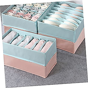 Alipis 1 Set/3pcs Underwear Storage Box Drawers for Clothes Dresser Drawer Hanging Drawers for Closet Storage Bags for Clothes Socks Organizer Drawer Divider Panties Organizer Box Grid