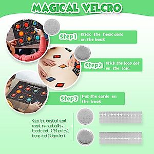 Riosin Busy Book for Preschool Toddlers,Quiet Book with 15 Themes for Ages 3+ Kids Activity Binder, Montessori Toys Autism and Early Sensory Educational Learning Activities Materials