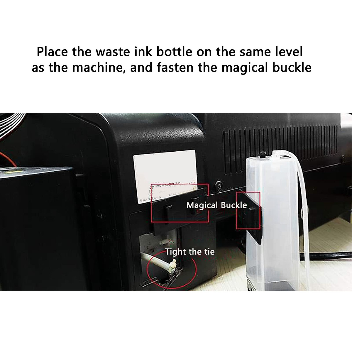 Waste Ink Collection Bottle Printer Waste Ink Bottle Waste Ink Collector External Waste Ink Bottle for Epson L805 R330 1390 L801 T50 1800 270