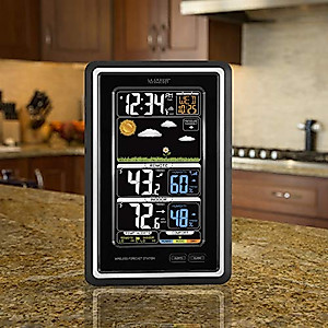 La Crosse Technology S88907 Vertical Wireless Color Forecast Station with Temperature Alerts