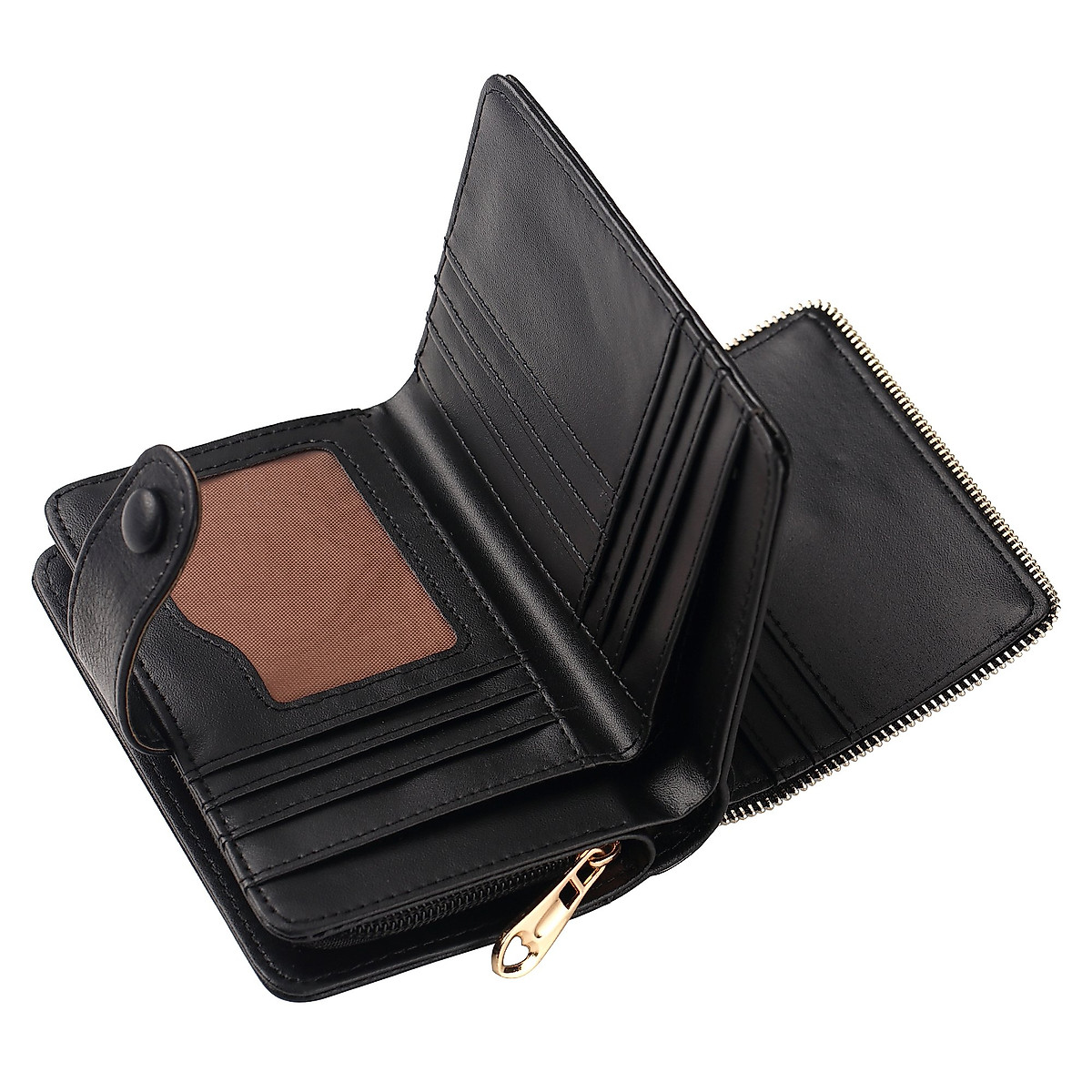 Fanaztee Women RFID Blocking Vintage Organizer Wallet for Ladies Small Purse with Multi Card Holder