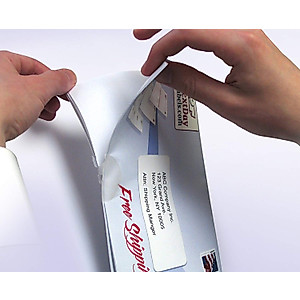 Wafer Seals, 1 inch Diameter, Frosted Clear Translucent Labels, Great to Seal Folded Self-Mailers, Booklets and Catalogs (Roll of 5,000)