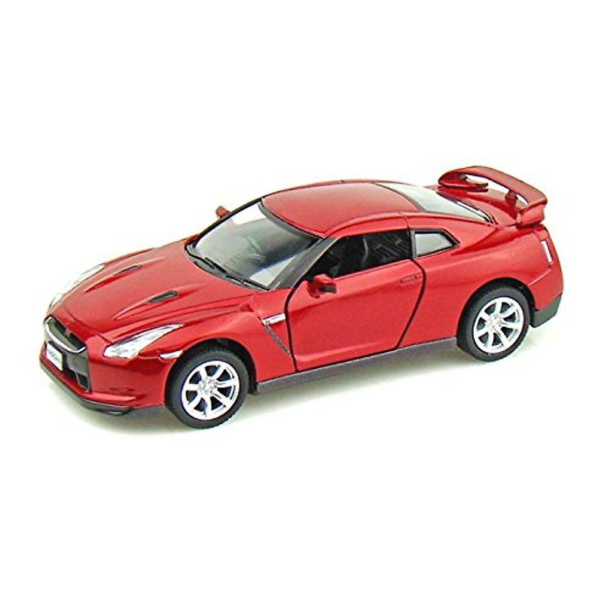 KiNSMART 2009 Nissan GT-R R35 Red 5" 1:36 Scale Die Cast Metal Model Toy Car w/ Pullback Action