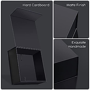 JiaWei Gift Box 13x12.1x4.5 Inches, Gift Box with Bow, Gift Boxes with Lids and Tissue Paper, Magnetic Gift Box, Collapsible Bridesmaid Proposal Box, Decorative Gift Box for Presents, Wedding, Christmas