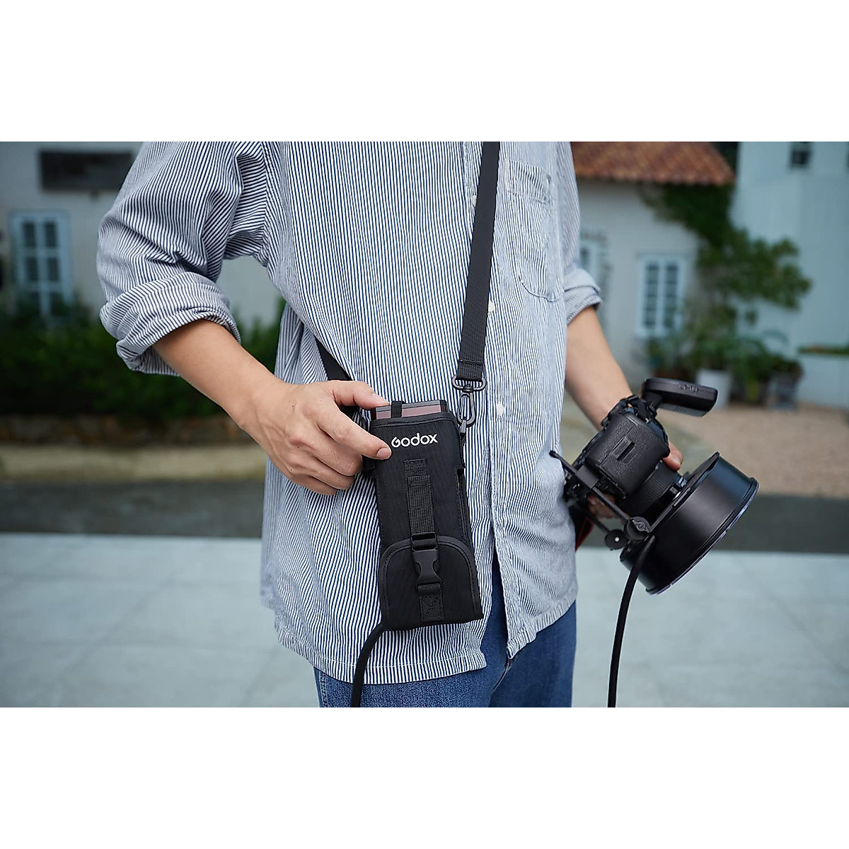 GODOX CB-57 CB57 Cross Body Mini Bag AD200Pro AD200 Pocket Flash, Portable Shoulder Straps Bag