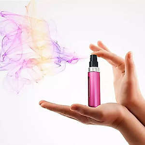 Hyshina Travel Spray Perfume Bottles, Portable Refillable Atomizer, Mini Size Fragrance Empty Bottle, Scent Pump Case 4 Pcs 5ml/0.2oz