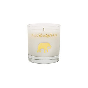 Lavender and Vanilla Organic Aromatherapy Candle with Pure Essential Oils for Stress Relief and Sleep - Dream Elephant Luxury Candle by Wild Beautiful Free