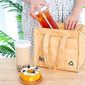 Moretoes 2pcs 24oz Glass Cups with Lids and Straws, Mason Jar Glass Cups, Glass Iced Coffee Cups Set for Jumbo Smoothie, Bubble Tea, Cold Brew, Soda,