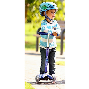 Micro Mini Deluxe 3-Wheeled, Lean-to-Steer, Swiss-Designed Micro Scooter for Kids, Ages 2-5 - Blue…